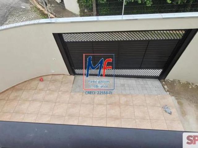 Excelente sobrado em Santo André/SP, 98 m² a.u 3 dormitórios 1 suíte, salas de estar e jantar, c