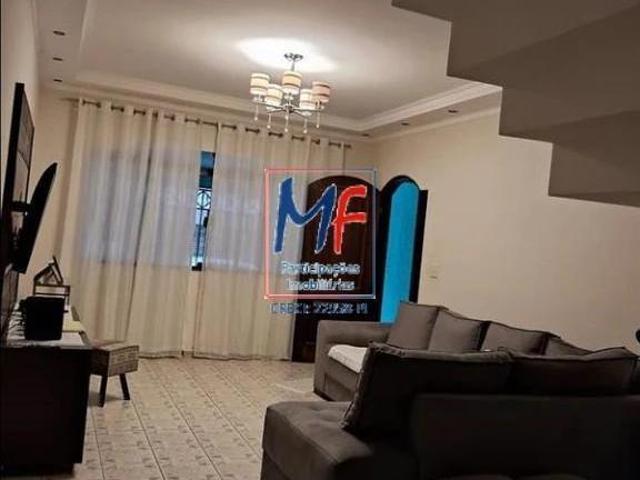 Excelente sobrado no Parque Gerassi, Santo André/SP, com 193 m² a.u 3 dormitórios 1 suíte, sala