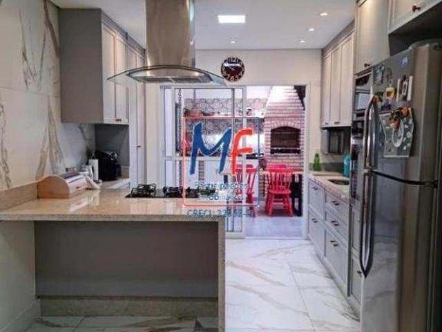 Excelente sobrado no Pq. Oratório, Santo André/SP, 200 m² a.u 3 dormitórios 1 suíte, sala, cozin