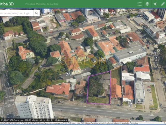 Excelente Terreno ZR4 na Rua XV de novembro no Alto da XV
