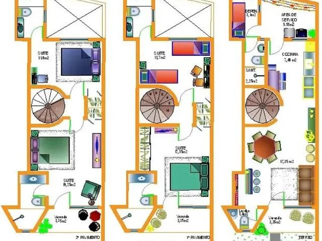Excelente Triplex 4 suítes em Pitangueiras