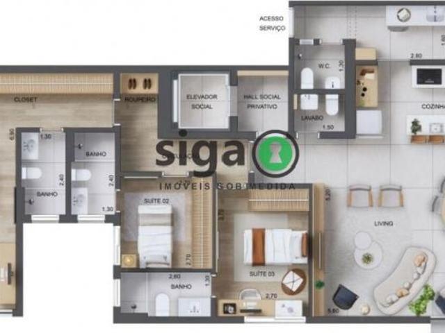 Excellence Perdizes: 126m² de modernidade e conforto em localização privilegiada