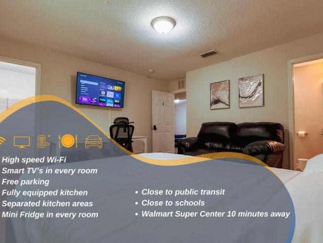 Excellent home on a quiet street with smart TV's a