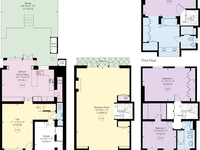 Exceptionally wide three bedroom family home with expansive views, garage and off street parking for two cars