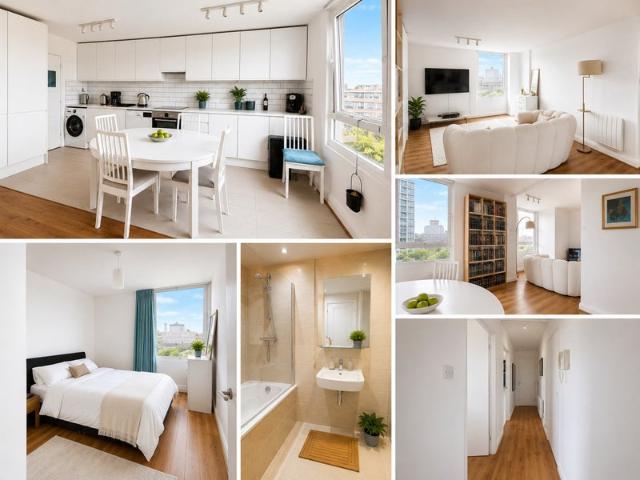 Fantastic bright 1bed Clapham Jct with pool