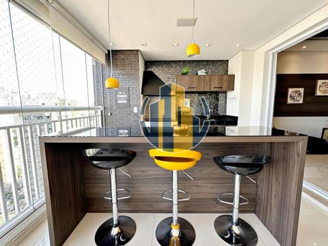 Fabuloso apartamento mobiliado com varanda gourmet e 2 suítes na Vila Mariana
