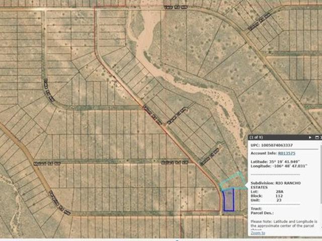 Falcon and Perigrine Rd NW, Rio Rancho, NM 87144