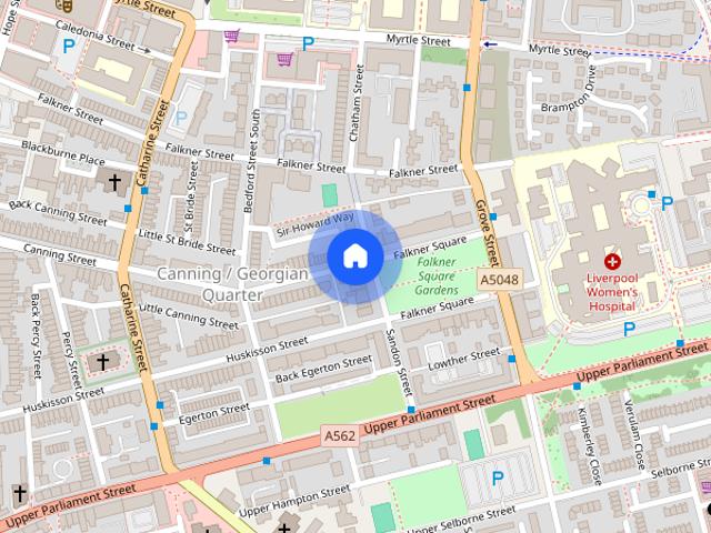 Falkner Square, Liverpool, Merseyside, L8