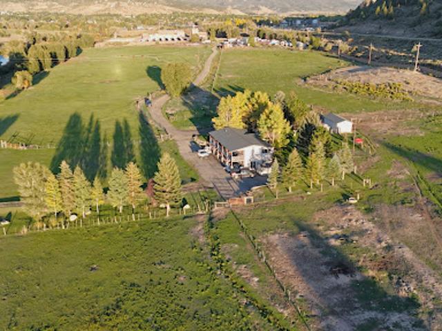 Farmhouse with outbuildings and garden