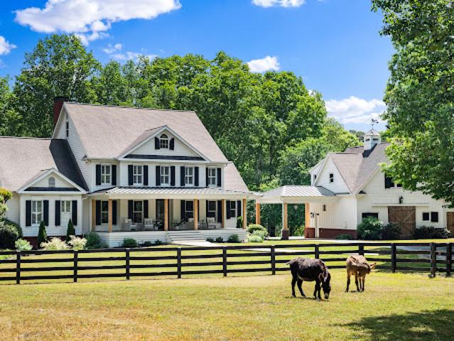 Farmhouse with garden