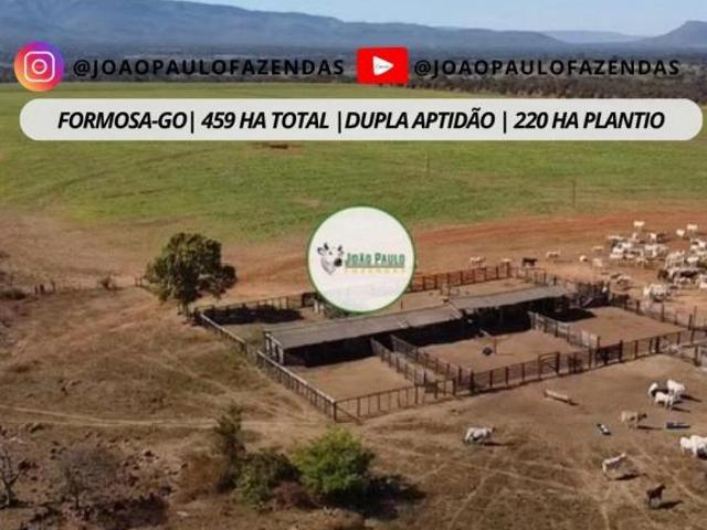 Fazenda a venda em Formosa GO 459 HA Área de pastagem e lavoura