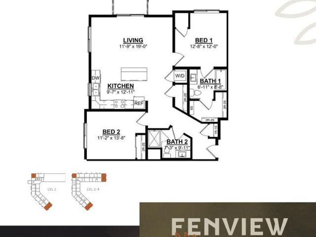 Fenview Flats 2 Bedroom Apartment for Rent at 1600 Clover Ridge Dr, Chaska, MN 55318