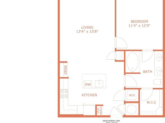 Ferguson Flats 1 Bedroom Apartment for Rent at 624 N Lancaster Ave, Dallas, TX 75203 Lake Cliff