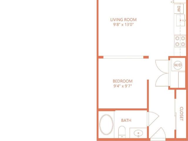 Ferguson Flats 2 Bedroom Apartment for Rent at 624 N Lancaster Ave, Dallas, TX 75203 Lake Cliff