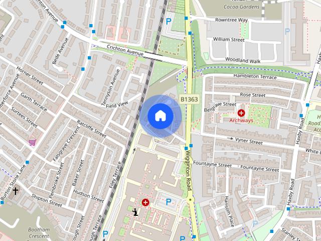 Feversham Crescent, Wigginton Road P11035