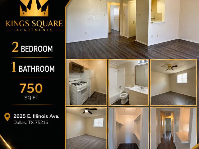 Find an Affordable Place to Call Home at Kings Square Apartments in Dallas, TX 1 Bedroom Apartment for Rent at 2625 E Illinois Ave, Dallas, TX 75216 Cedar Crest Country Club Estates
