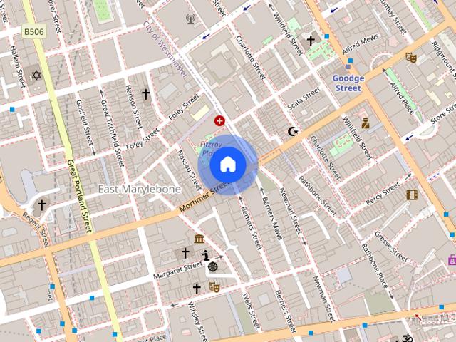 Fitzroy Place, Pearson Square, Fitzrovia, Oxford Circus, W1T