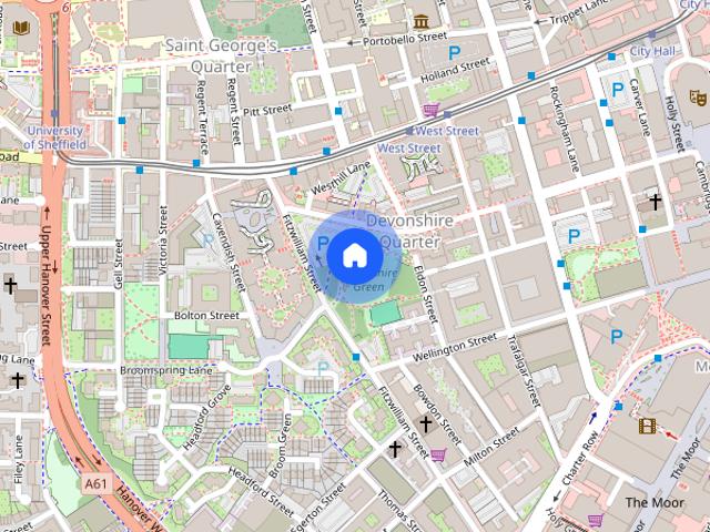 Fitzwilliam Street, Sheffield, South Yorkshire, UK, S1