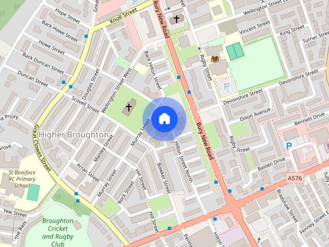 For people aged 55 and over: Hilton Street North, Manchester, Greater Manchester, M7