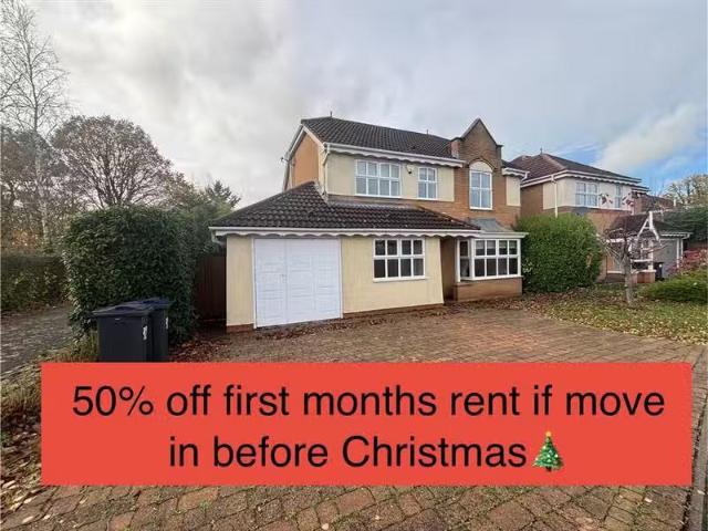 Deal! 4 bedroom house for rent in Bishops Meadow, SUTTON COLDF.