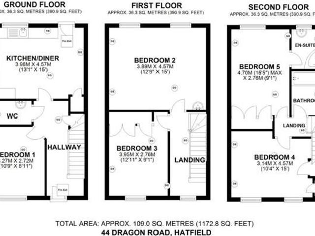 For Rent 5 Bedroom House Hatfield Hertfordshire DLS100536166