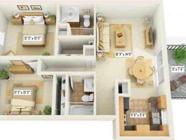 Fountains of Largo 2 Bedroom Apartment for Rent at 13125 Wilcox Rd, Largo, FL 33774