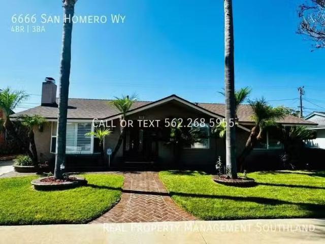 Four Bedroom Home with Yard in Buena Park! 6666 San Homero Way