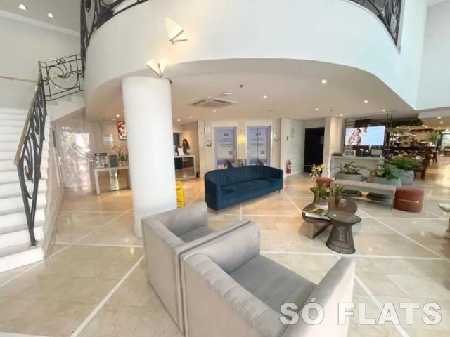 Flat mobiliado 33m² 1 dormitório 1 vaga disponível para locação em Moema