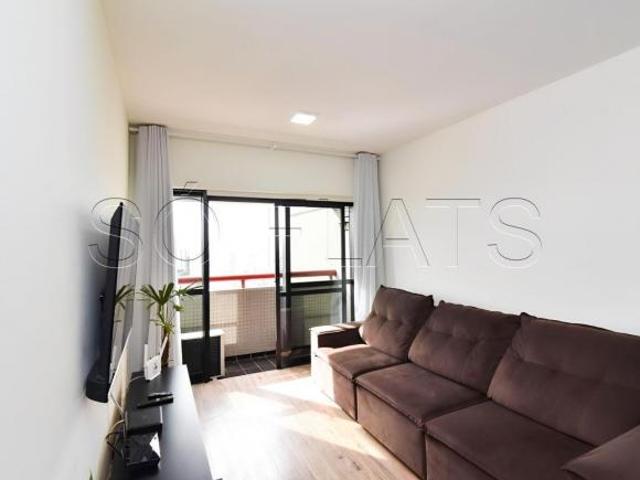 Flat mobiliado à venda no Centro de Curitiba 54m² próximo à Rua 24 Horas