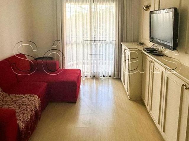 Flat mobiliado à venda no Jardim Paulista com 43m² próximo à Avenida Paulista