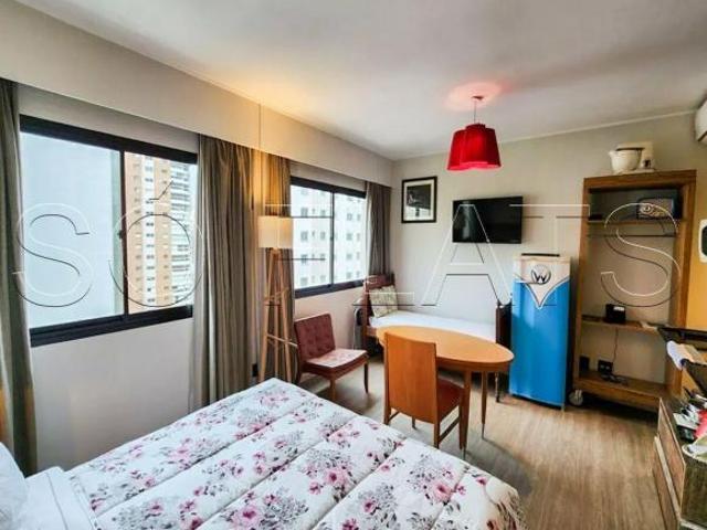 Flat mobiliado à venda em Moema no Slaviero | 26m², vaga e serviços completos