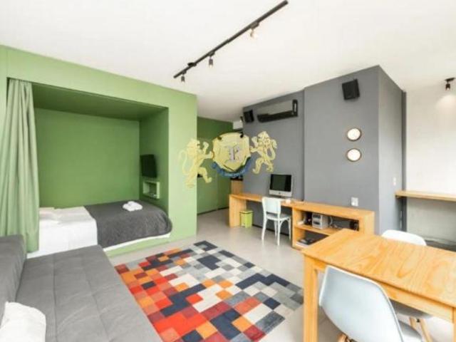 Flat mobiliado à venda em Higienópolis| 33m² | 1 Dormitório | Próximo à Estação Santa Cecília