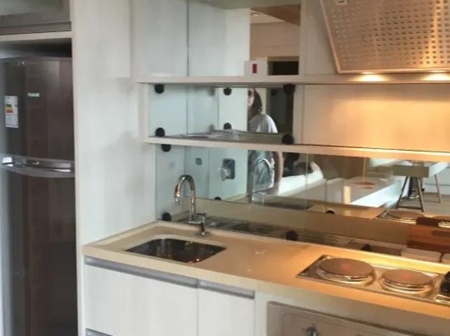 Flat mobiliado aluguel possui 40 metros com 1 quarto, 1 vaga Brooklin Paulista São Paulo SP