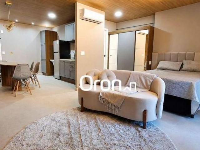 Flat mobiliado com 1 dormitório à venda, 45 m² por R$ 499.000 Setor Bueno Goiânia/GO