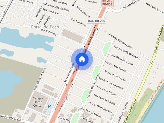 Flat mobiliado com 35 metros para locação no bairro de intermares em cabedelo / pb