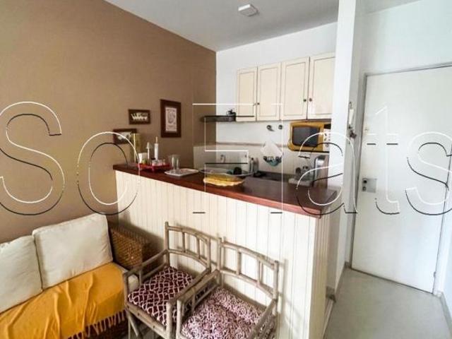 Flat mobiliado em Alphaville com 53m² e lazer completo | Excelente para morar ou investir