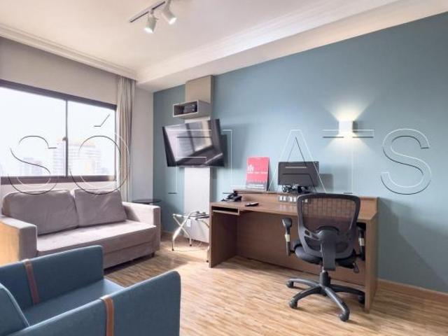 Flat mobiliado na Vila Olímpia | 30m² com lazer e localização estratégica