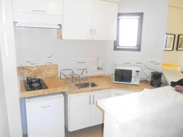 Flat mobiliado no Itaim Bibi à venda com 1 dormitório 45m²