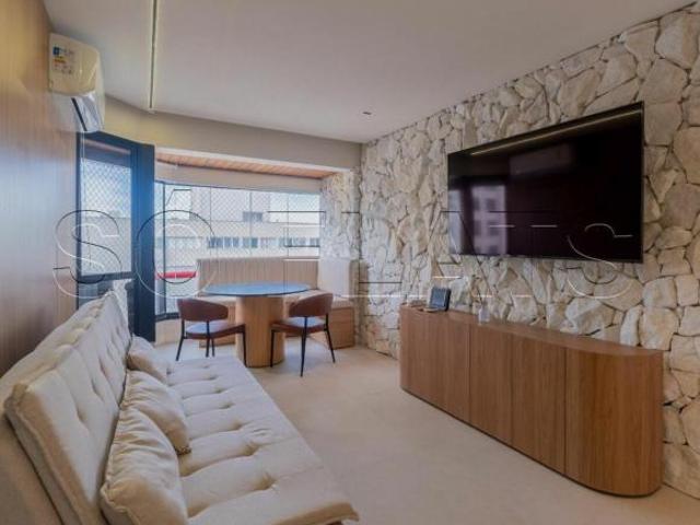 Flat mobiliado no Itaim Bibi | 46m² próximo à Faria Lima e JK Iguatemi