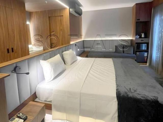 Flat mobiliado no Novotel Jardins com vaga, alto potencial de renda e localização premium
