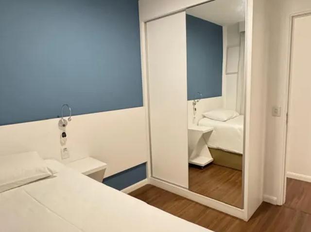Flat mobiliado no Royal Brooklin – 2 dorms com varanda no coração da Cidade Monções!