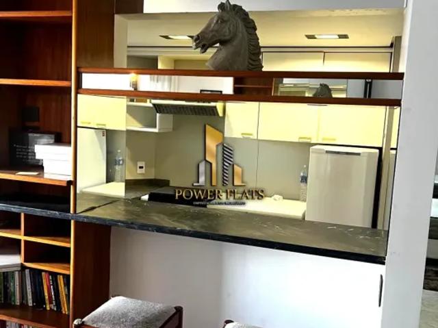 Flat mobiliado para locação no Edifício Saint Denis | 1 dormitório, Itaim Bibi São Paulo SP