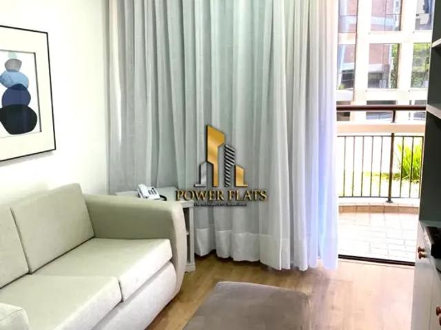 Flat mobiliado para locação no Itaim Bibi, 34 m², 1 dormitório, 1 vaga São Paulo SP