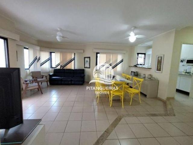FLAT NA MELHOR LOCALIZAÇÃO DE PITANGUEIRAS, LINDA VISTA MAR, 113 M² ÚTEIS, 02 VAGAS DE GARAGEM NO P