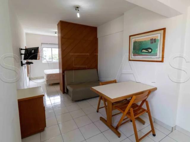 Flat na Vila Mariana, disponível para locação o Waldorf contém 29m², 1 dormitório e 1 vaga