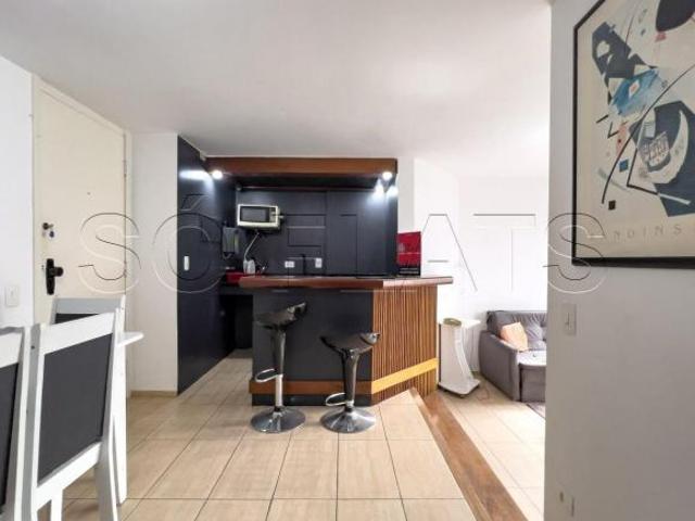 Flat no Brooklin Próximo à Berrini | 48m² Mobiliado com Suíte e Vaga