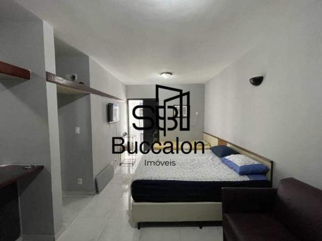Flat no Centro de São Vicente, 1 Quarto, Piscina, 1 Vaga, 32 m2