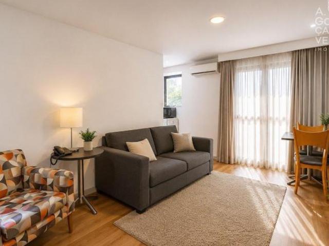 Flat no Flávio Suplicy, 01 Quarto, 01 Vaga, Mobiliado, Batel, Curitiba