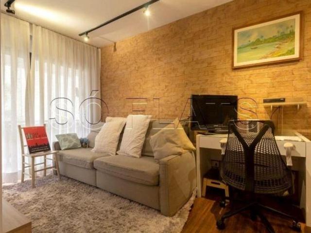 Flat no Itaim Bibi com 1 dormitórios, 50m² e 1 vaga de garagem disponível venda