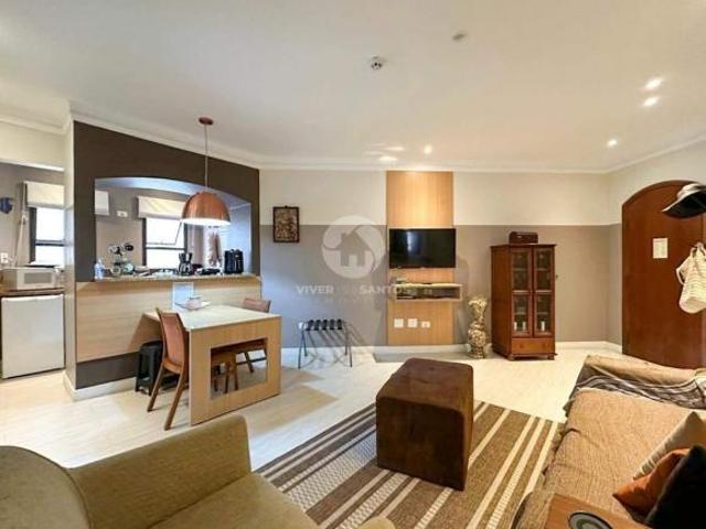 Flat à venda, 1 quarto, 1 vaga, Gonzaga Santos/SP